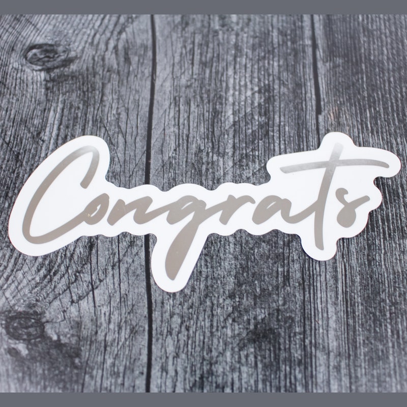 Congratulations Stickers - Etsy