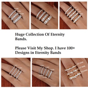 14K Gold Scattered Diamond Ring 3MM Flush Set Diamond Wedding Band VS-FG Certified Lab Diamond ...