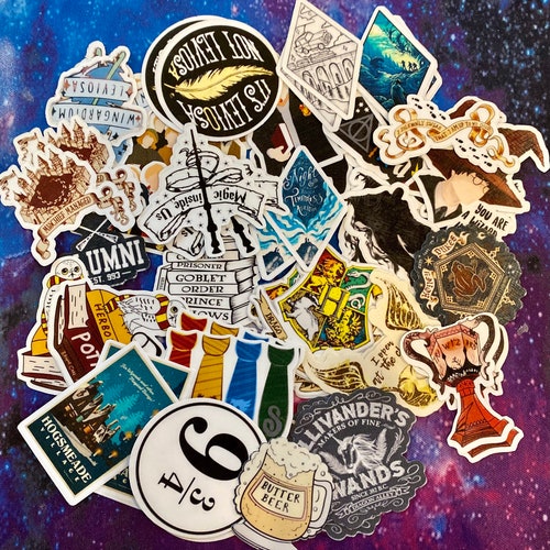 Wizard Sticker Set Set of 20 HP Wizardry House Stickers - Etsy