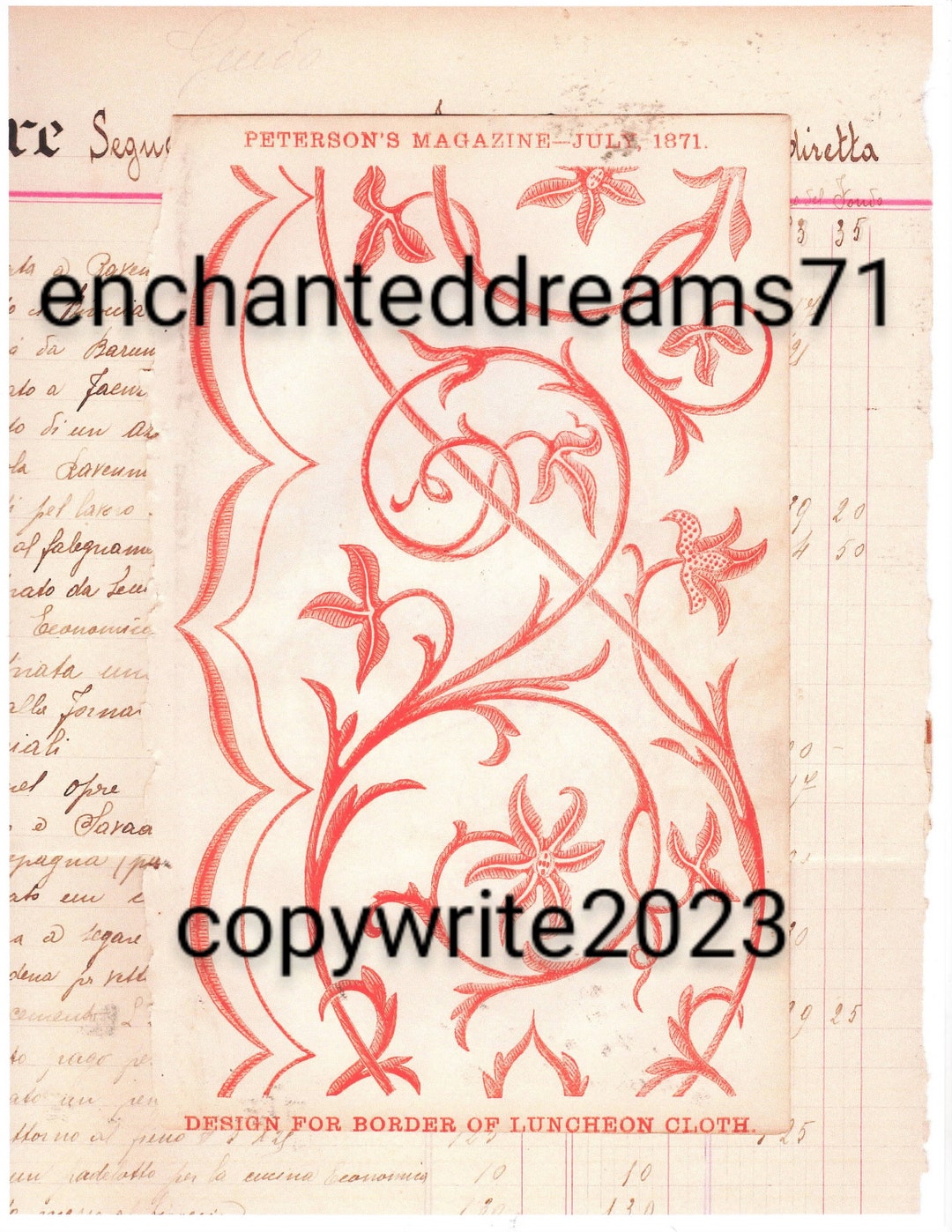 1871 Embroidery & Applique Designs June-oct Kit 2 - Etsy