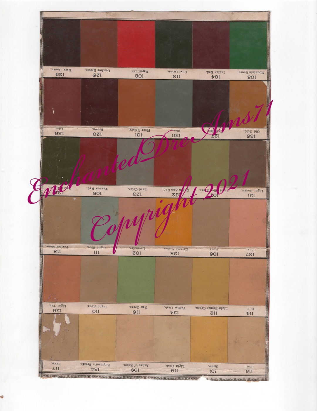 1800's Color Wheel. Front & Back - Etsy