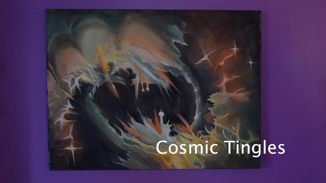 Audrey, Cosmic Windows Series, by Cosmic Tingles 26 X 38 In., Oil on ...