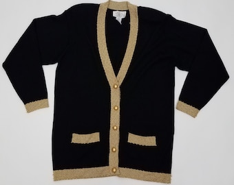 Black Gold Sweater - Etsy