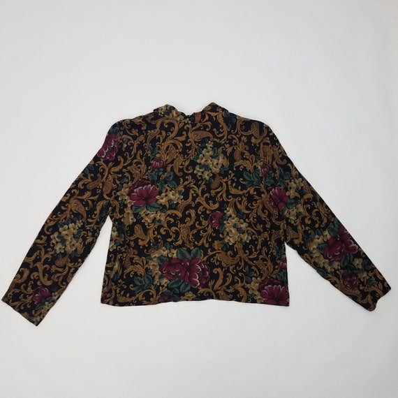 90's Vintage Baroque Cropped Paisley Scroll Jacket by… - Gem