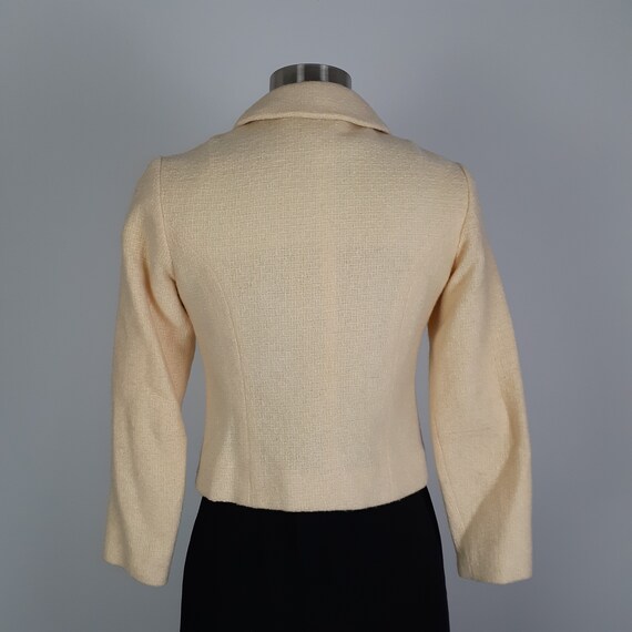 60's Vintage Mod Cream Tweed Blazer by Modern Juniors… - Gem