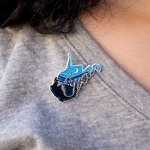 West Virginia “creatures of the Gorge” Enamel Pin - Etsy