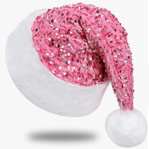 Personalized Shiny Sequined Santa Hat With Custom Embroidered Name - Etsy