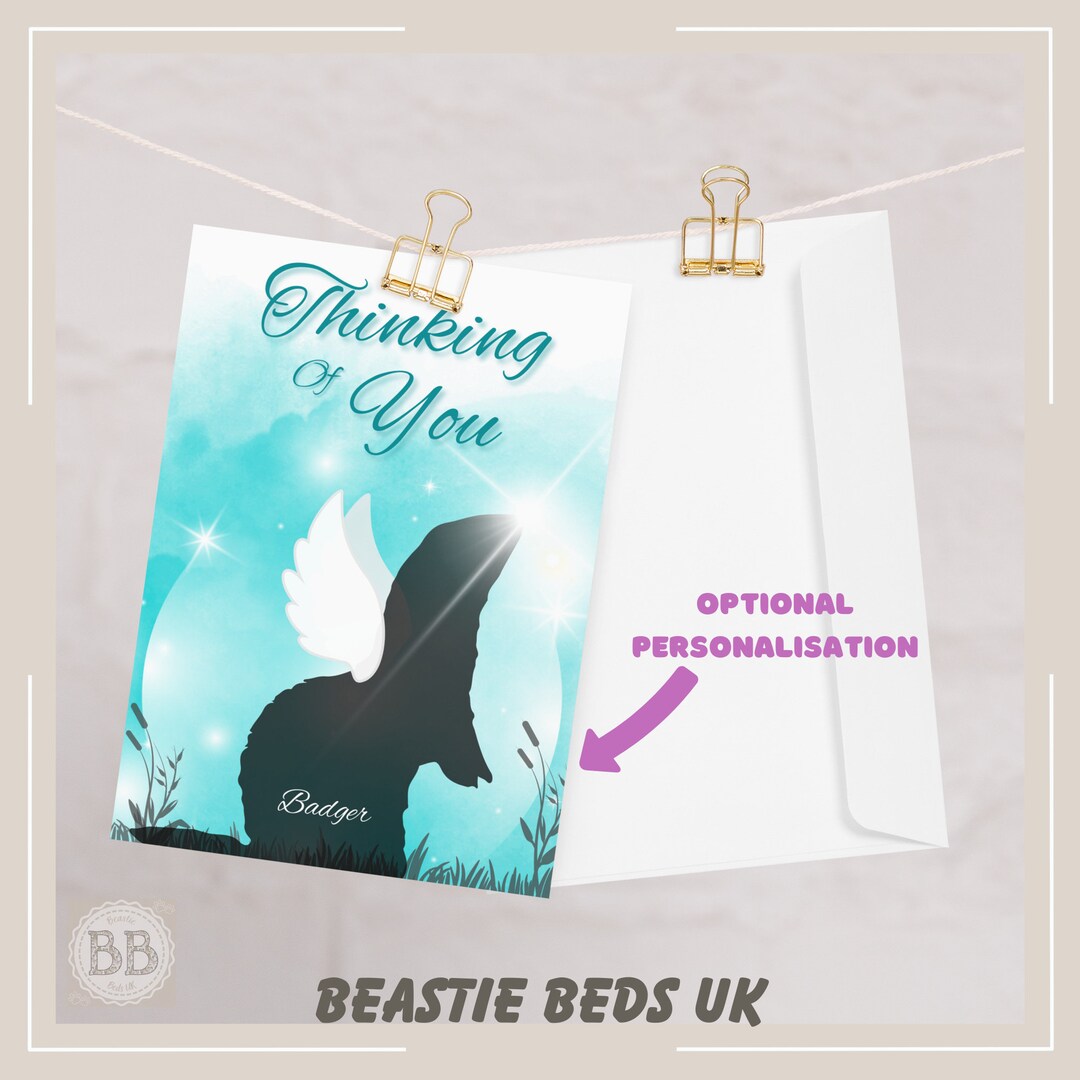 Ferret Sympathy Card, Thinking of You Card, Animal Card, Pretty Card ...