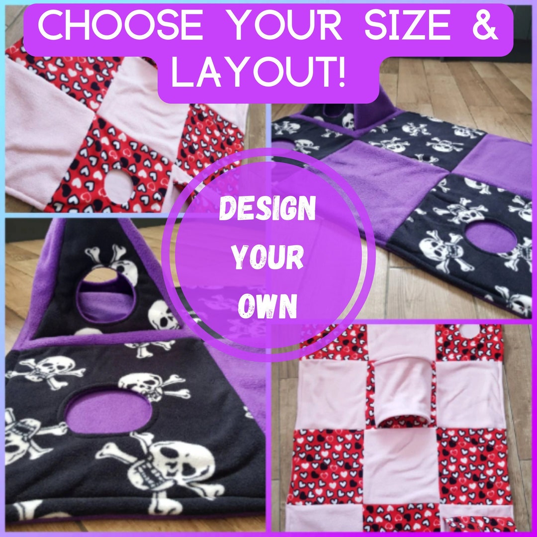 Playmat, Activity Centre for Ferrets or Rats, Crinkle Mat, Tunnels, Bed ...