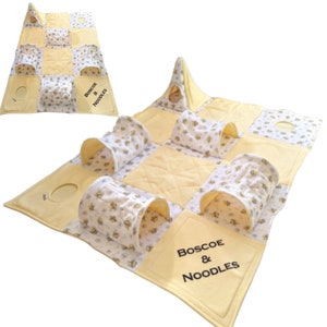Playmat (12 Squares), Activity Centre for Ferrets or Rats, Crinkle Mat ...