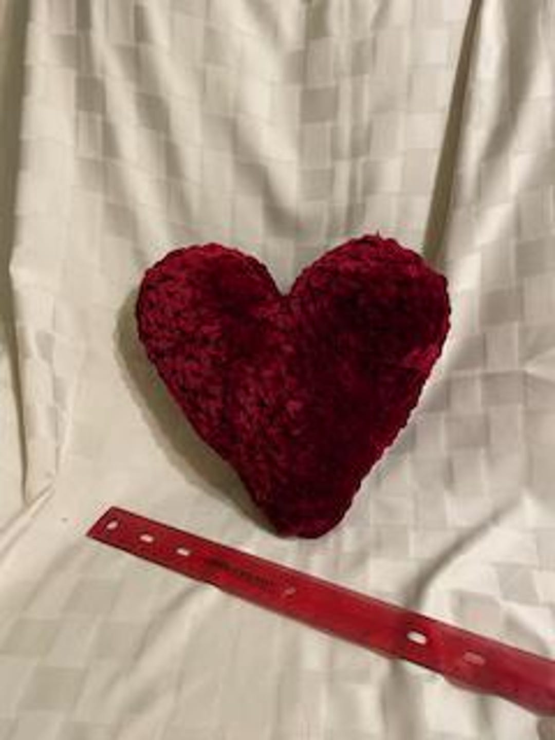 Large Red Heart Plush - Etsy