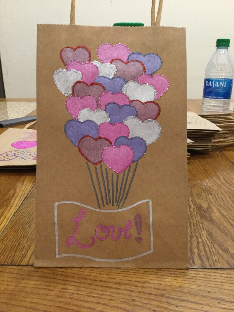 Valentine Gift Bag Set - Etsy