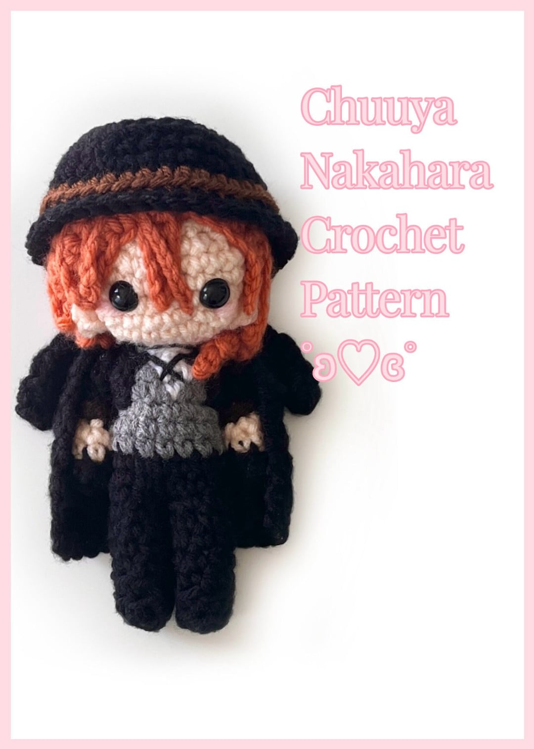 Chuuya Nakahara Amigurumi Crochet Doll Pattern - Etsy