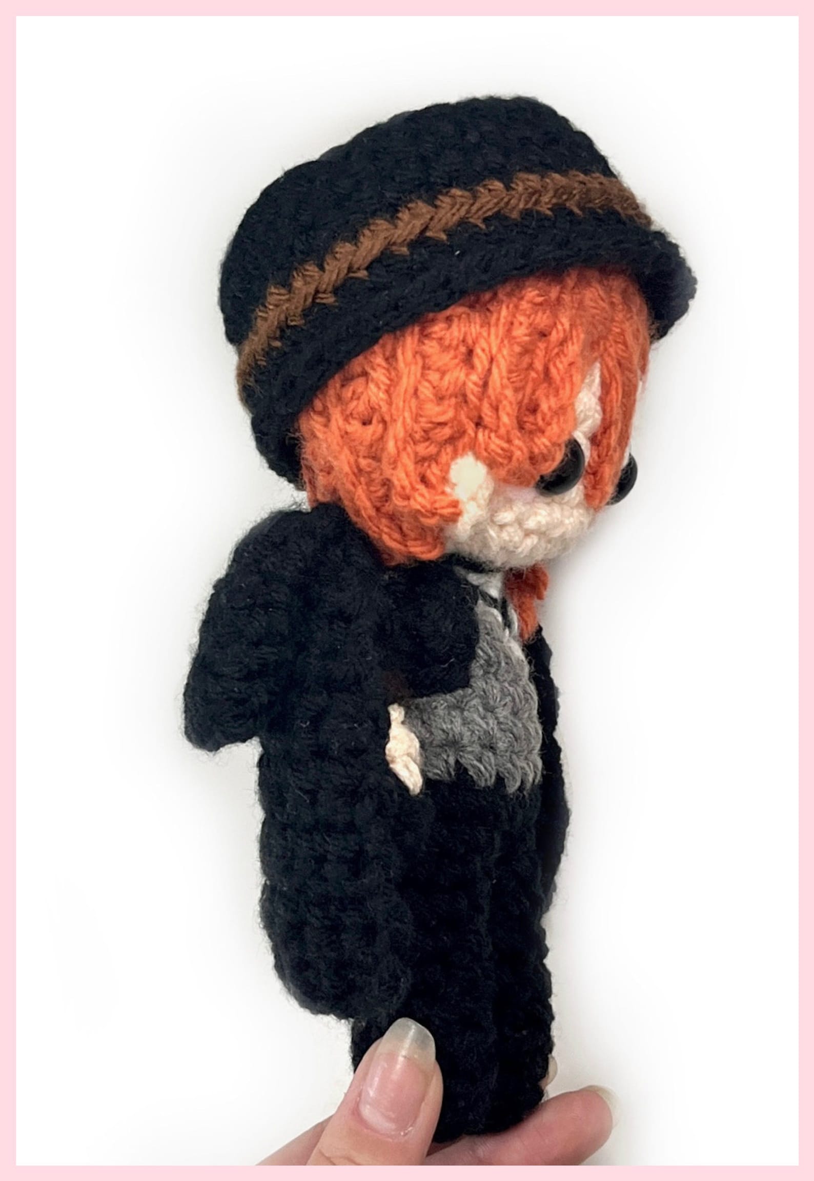 Chuuya Nakahara Amigurumi Crochet Doll Pattern - Etsy
