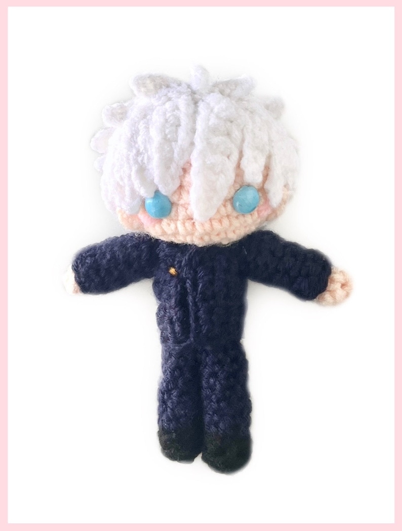 Gojo Satoru Amigurumi Crochet Doll Pattern - Etsy