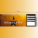 Hamilton Musical Theatre Ticket - Surprise Reveal, Gift Card, West End ...