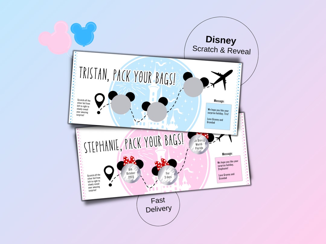 Disney Scratch Card Reveal Surprise | Disneyland | Gift Reveal | Disney ...