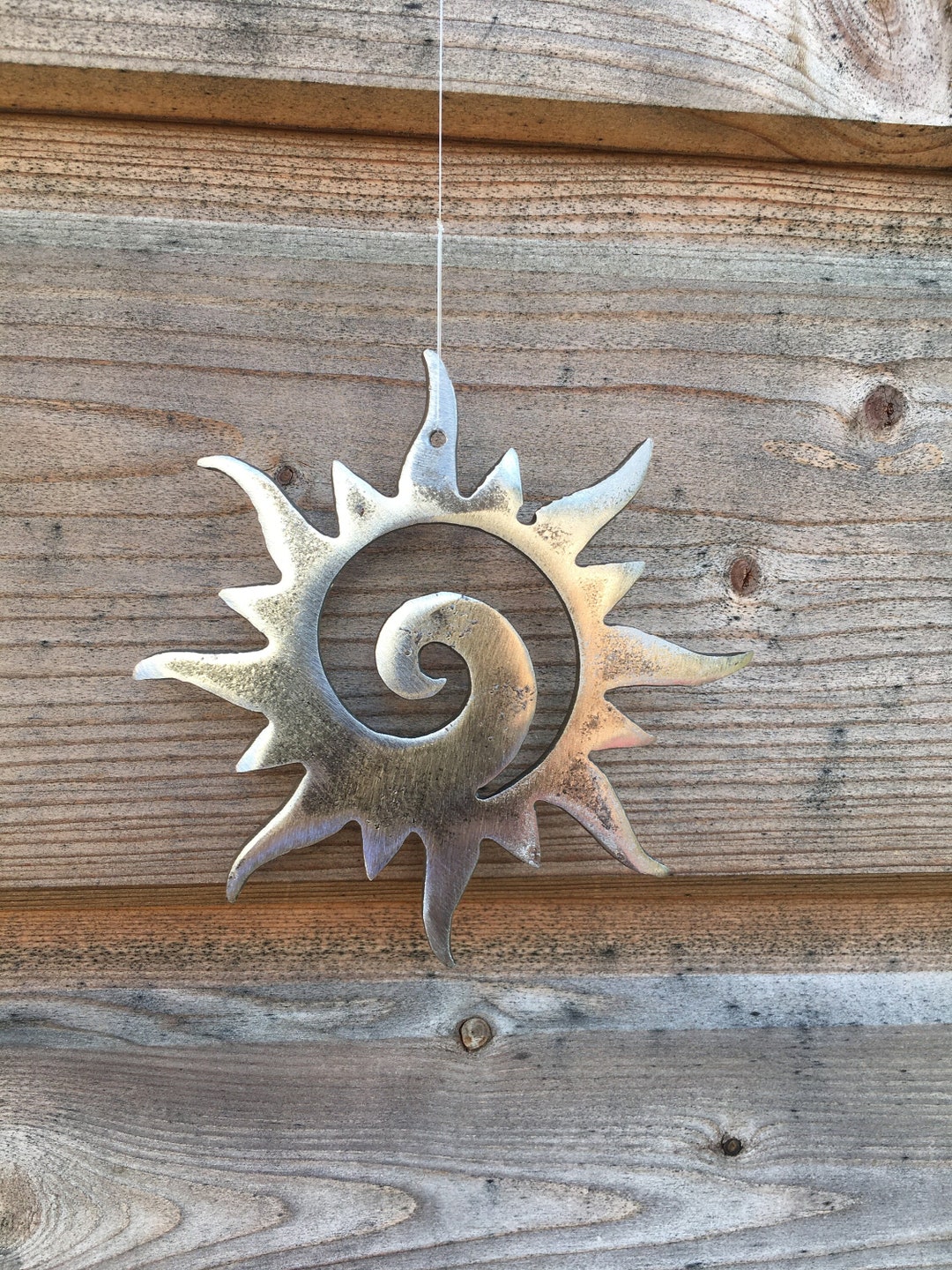 Small Sun Mobile for Hanging or Wall Mounting. Handmade Indoor ...
