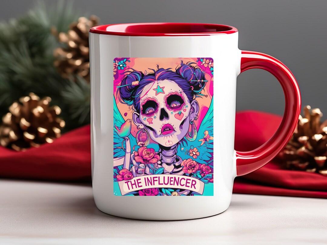The Influencer Tarot Card Mug, the Influencer Mug, Influencer Mug ...