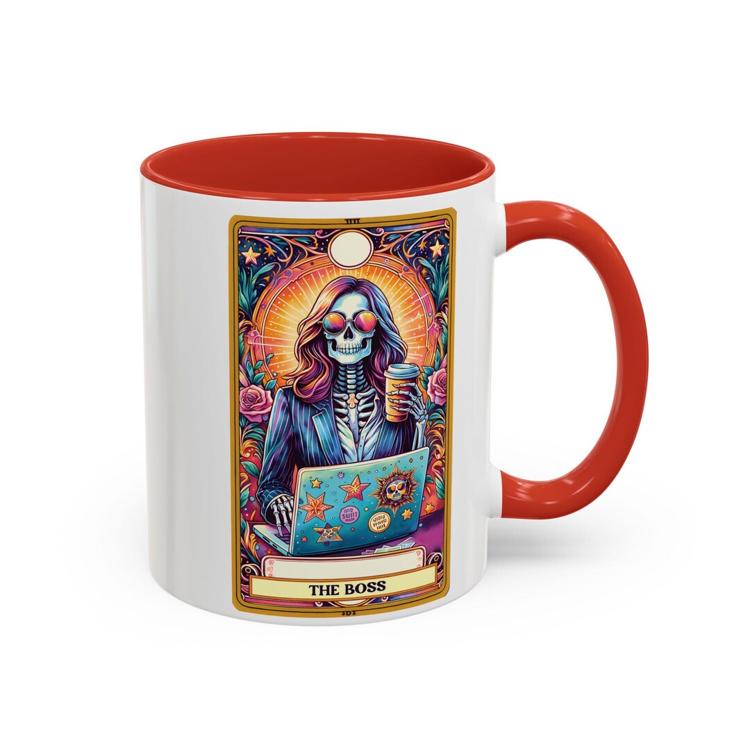 The Boss Tarot Mug, Boss Tarot Mug, Boss Tarot Coffee Mug, Boss Tarot ...