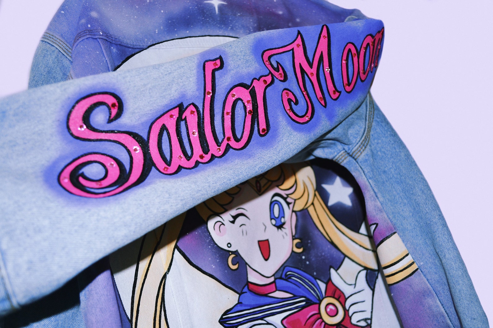 SM Hand-painted Vintage Denim Jacket - Etsy