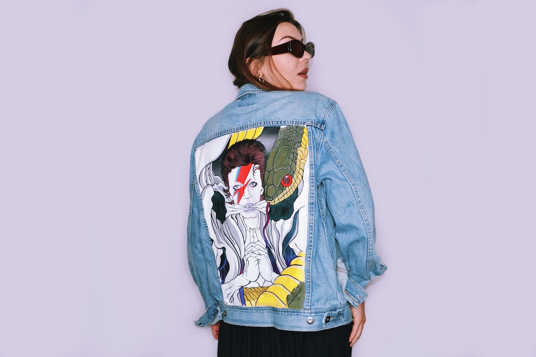 Hand-painted Vintage Denim Jacket - Etsy