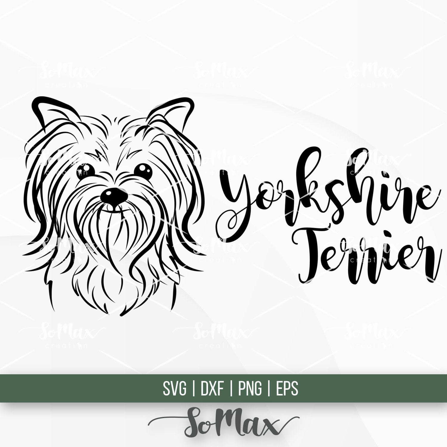 Yorkshire Terrier SVG Yorkie Svg Yorkshire Terrier Cutting | Etsy UK