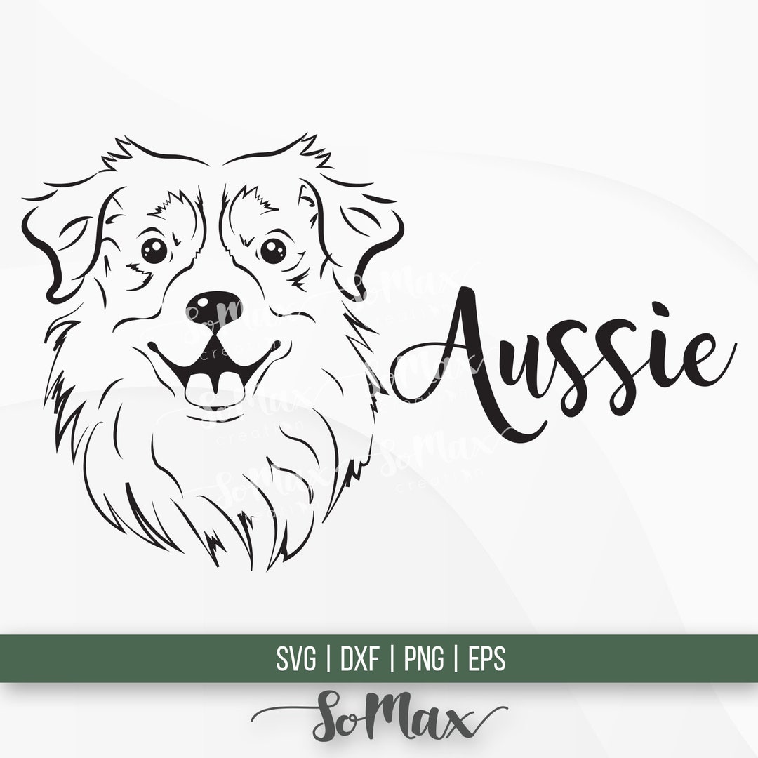 Australian Shepherd Svg Aussie Svg Australian Shepherd Decal - Etsy.de