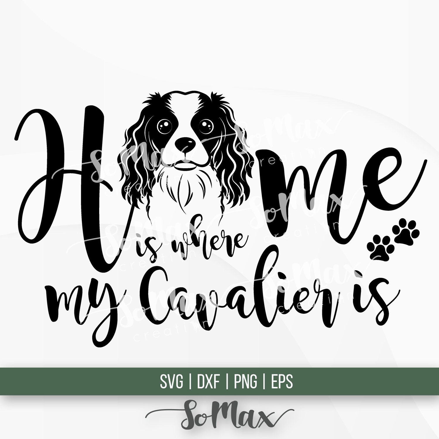 Cavalier King Charles Spaniel SVG Spaniel DXF Spaniel - Etsy