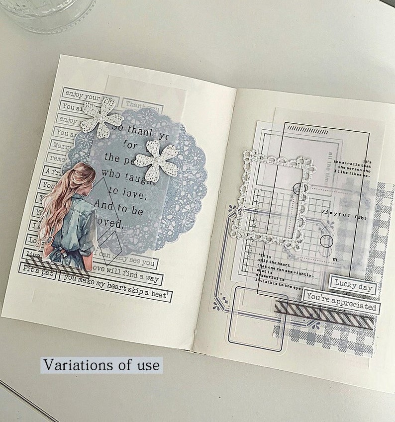 Dearest Ladies Paper Sticker Set | 4 Different Designs | Self-cut ...