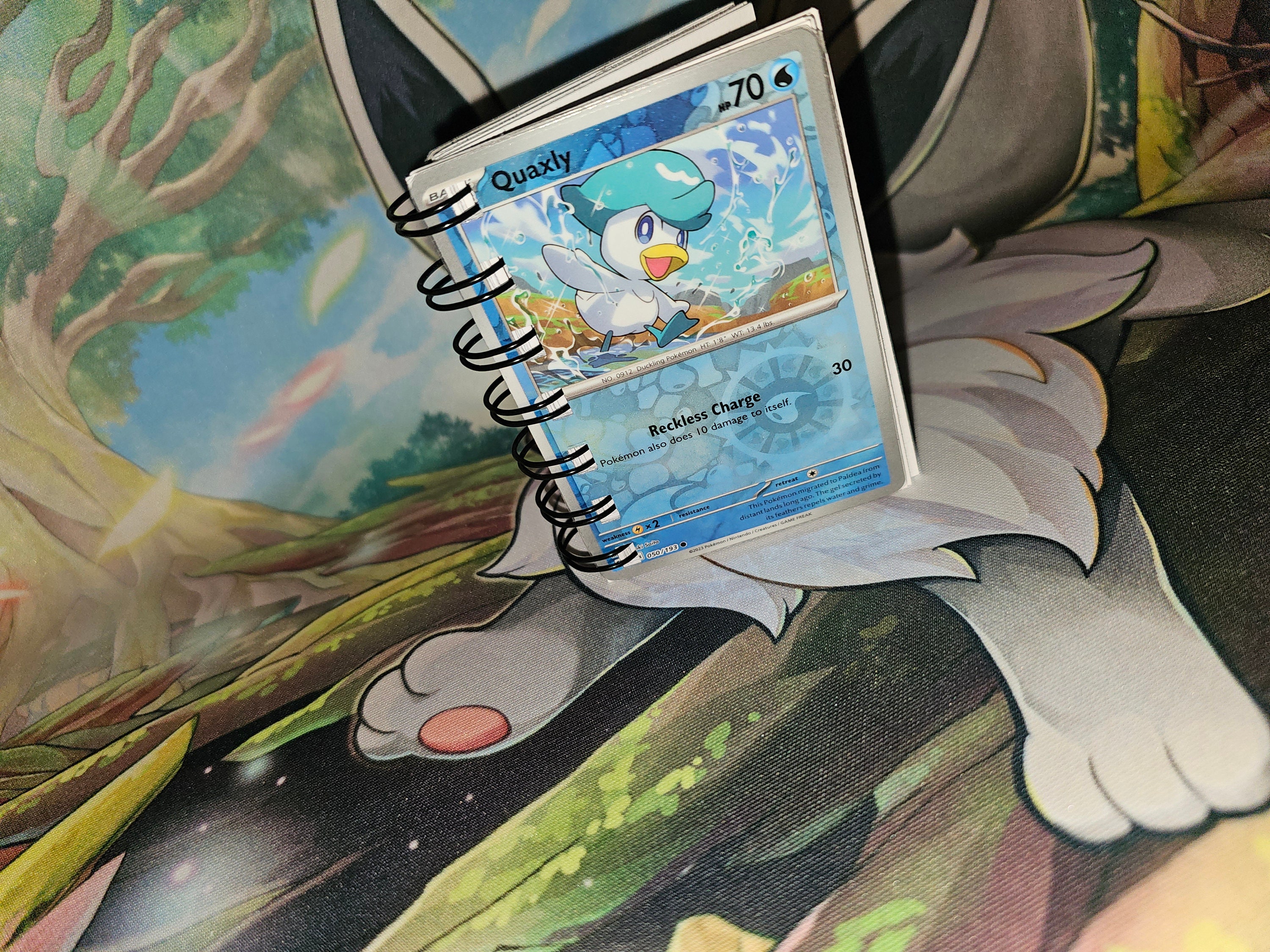 Handcrafted Pokénote Mini Notebook Upcycled Pokémon Card Journal - Etsy