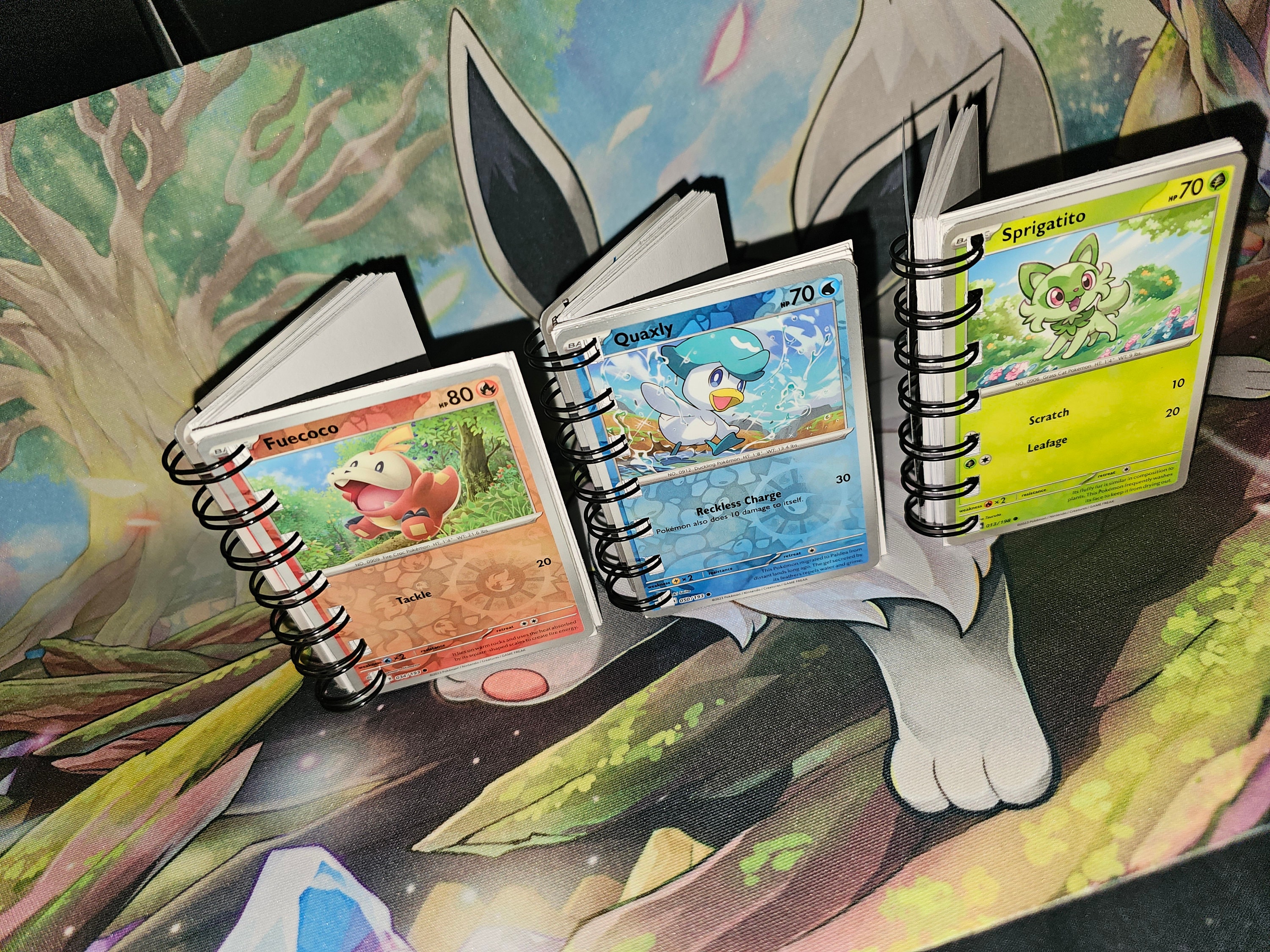 Handcrafted Pokénote Mini Notebook Upcycled Pokémon Card Journal - Etsy