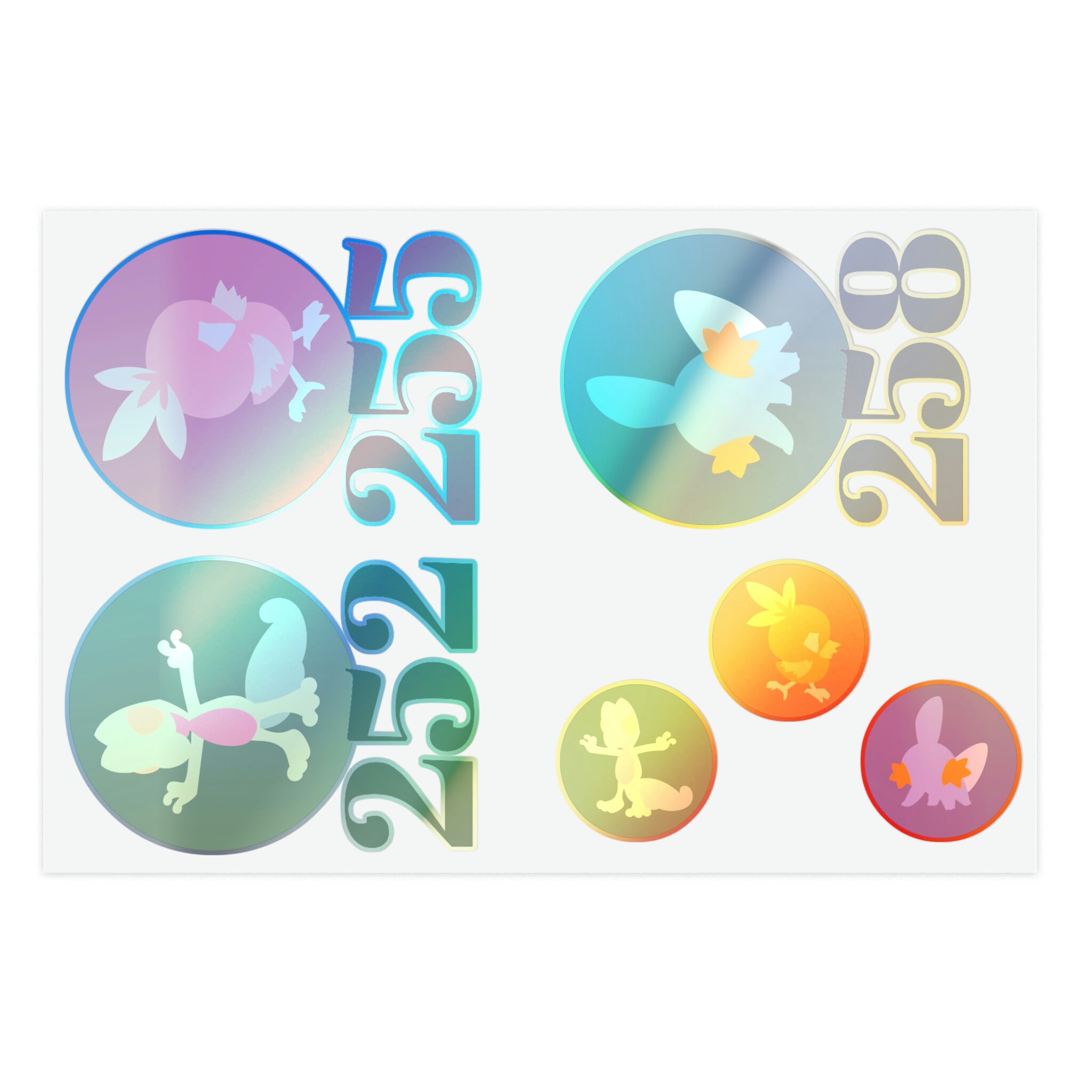 Pokémon Gen 3 Starters Sticker Sheet - Etsy