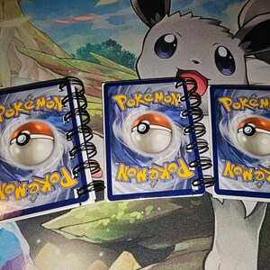 Handcrafted Pokénote Mini Notebook Upcycled Pokémon Card Journal - Etsy
