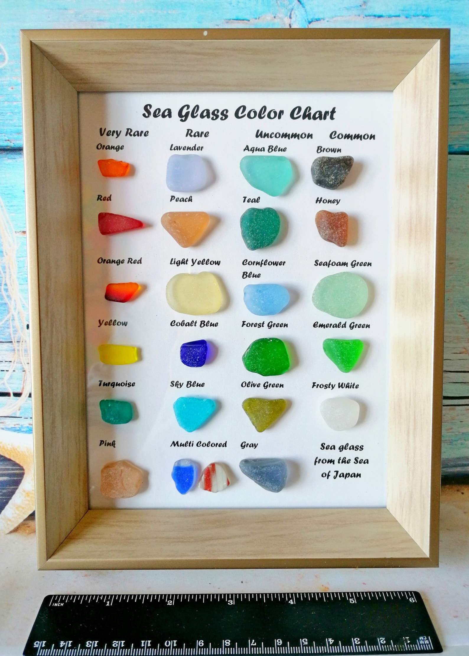 Bulk Sea Glass Chart Rare Colors Rare Beach finds Sea glass | Etsy