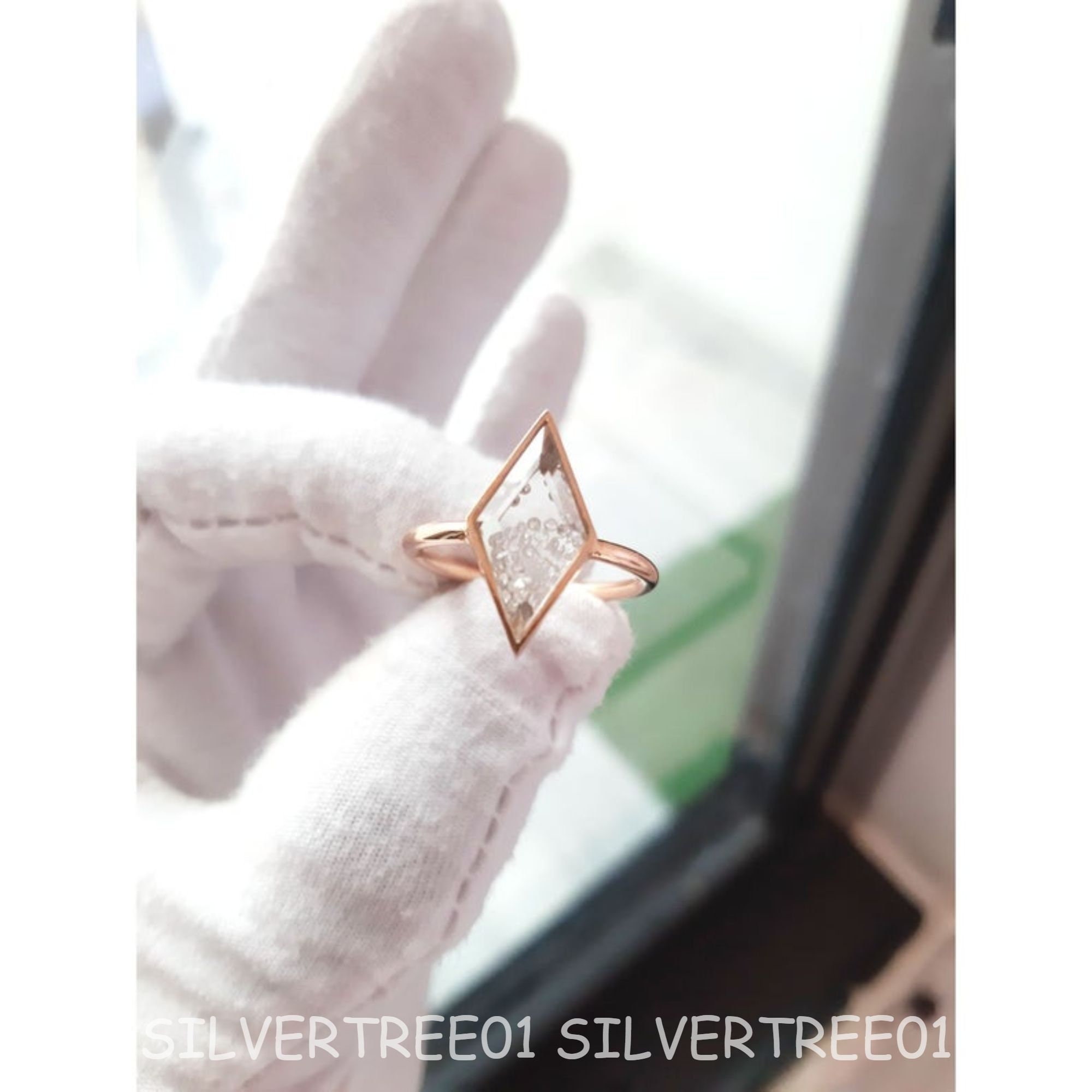 Shaker Ring Pave Diamond Shaker Ring 925 Sterling Silver - Etsy