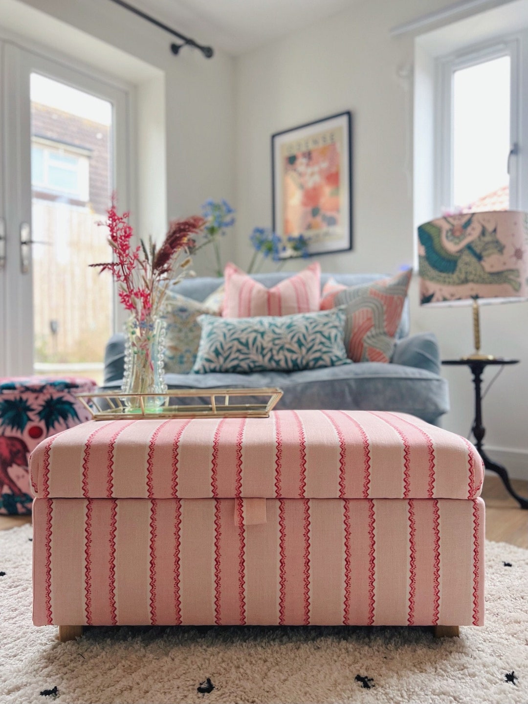Coffee Table With Storage in Linwood Croquet - Etsy UK