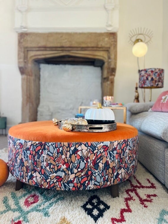 Large round pouffe store