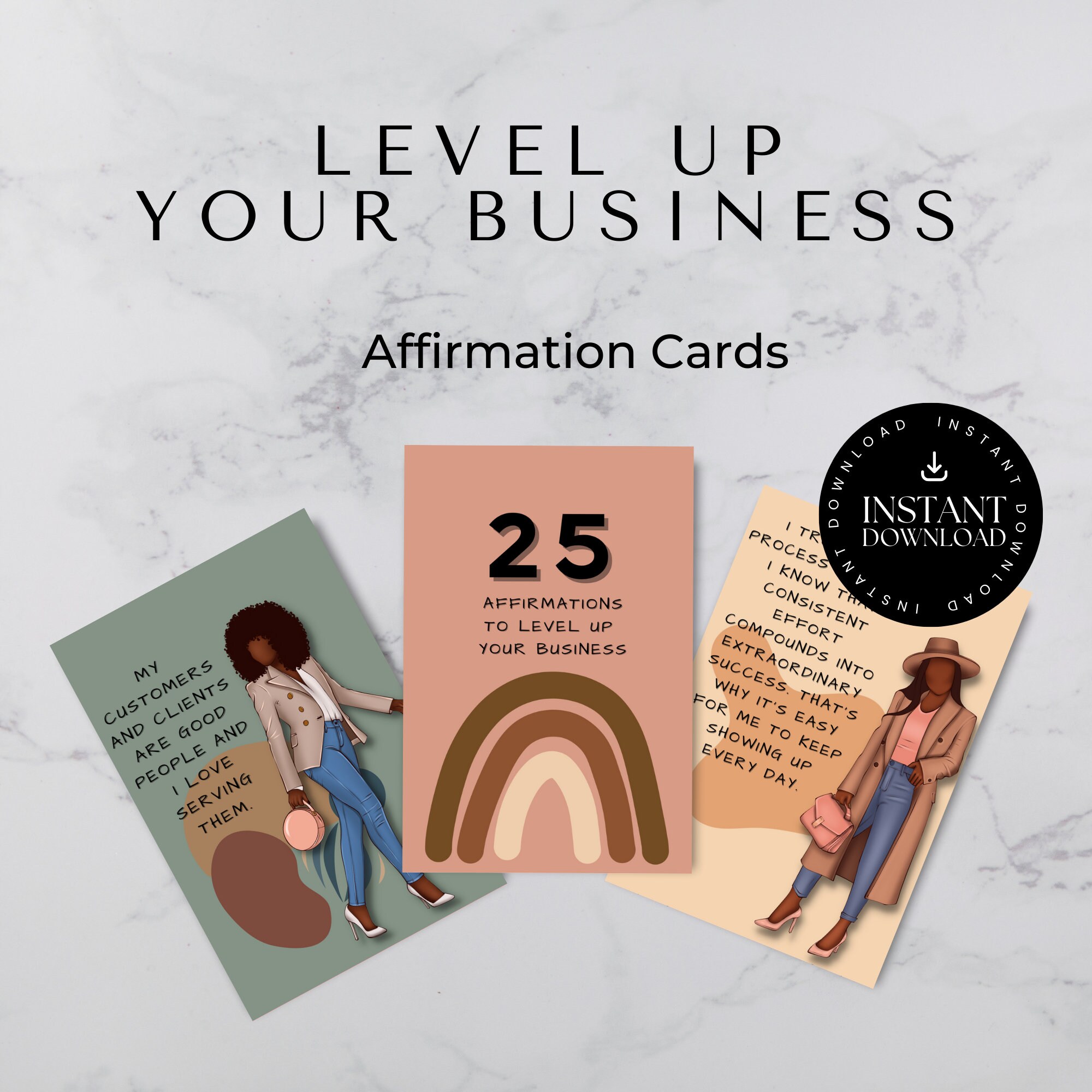 Affirmation Cards African American Woman, Positive Affirmation Cards ...