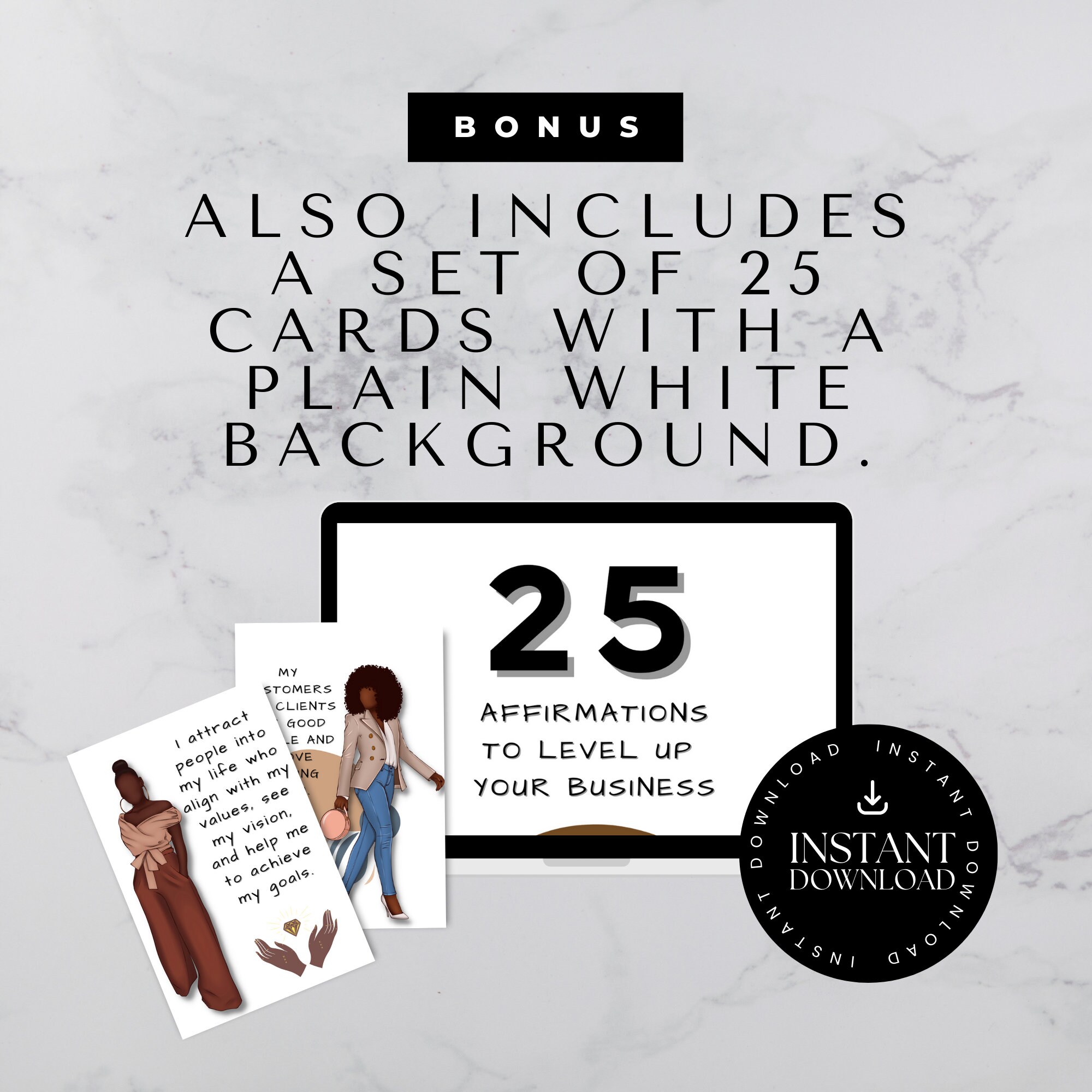 Affirmation Cards African American Woman, Positive Affirmation Cards ...