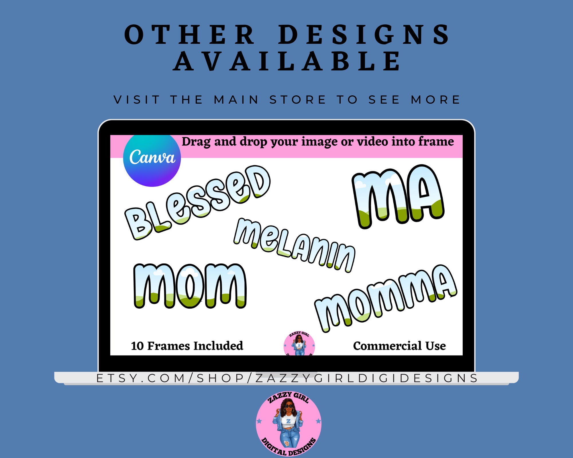 Make Your Own Name Word Art Canva Frame Template, Fillable Canva ...