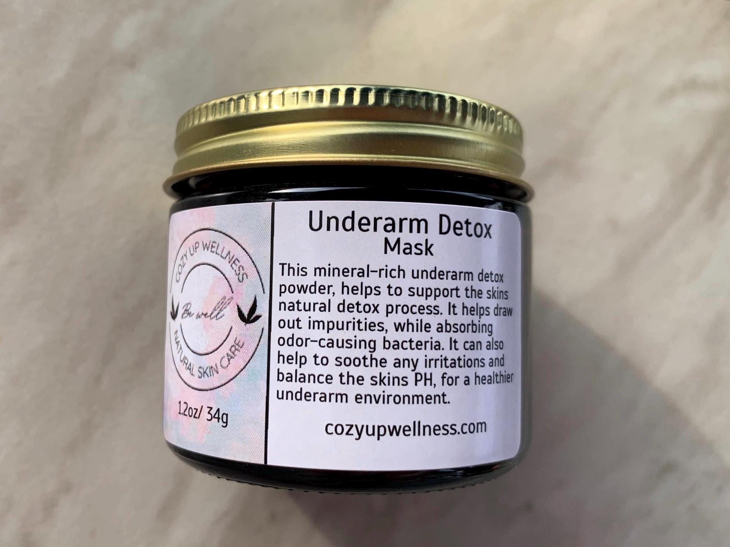 Natural Underarm Detox Mask: Balances PH & Odor, 1.2 Oz - Etsy