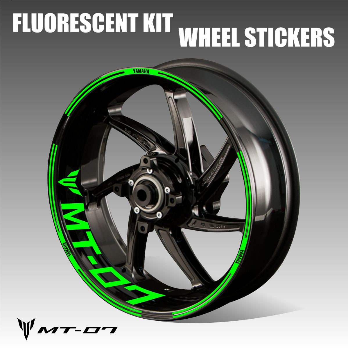 Yamaha MT-07 wheel decals tape stickers MT07 MT 07 r 17 rim | Etsy