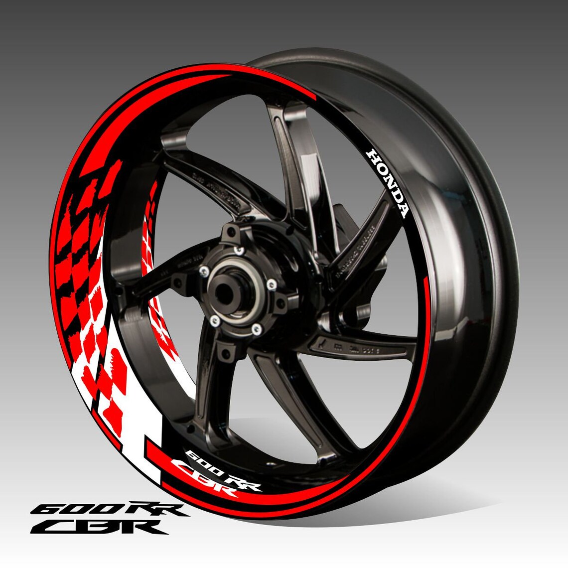 HONDA CBR 600 RR wheel decals tape stickers cbr600rr r17 rim | Etsy