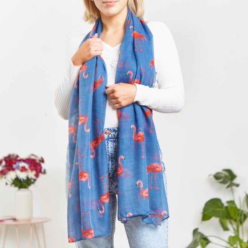 Flamingo Scarf in Gift Box - Etsy