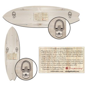 Golden Waves Ocean Sunset Surfboard Wall Art Handcrafted From Wood ...