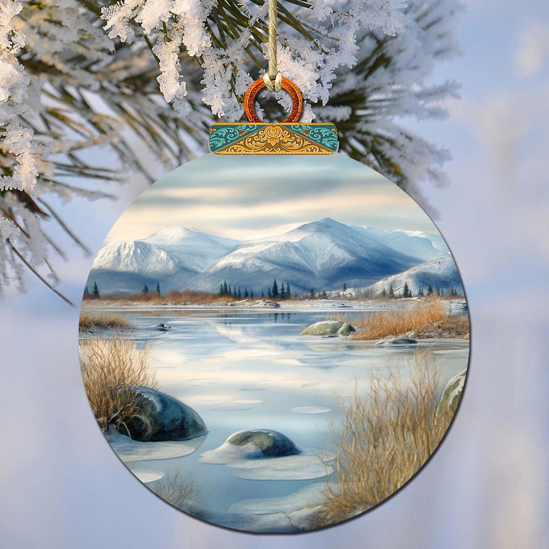 Alaskan Harmony Ornaments - Christmas Nature Wooden Décor for the ...
