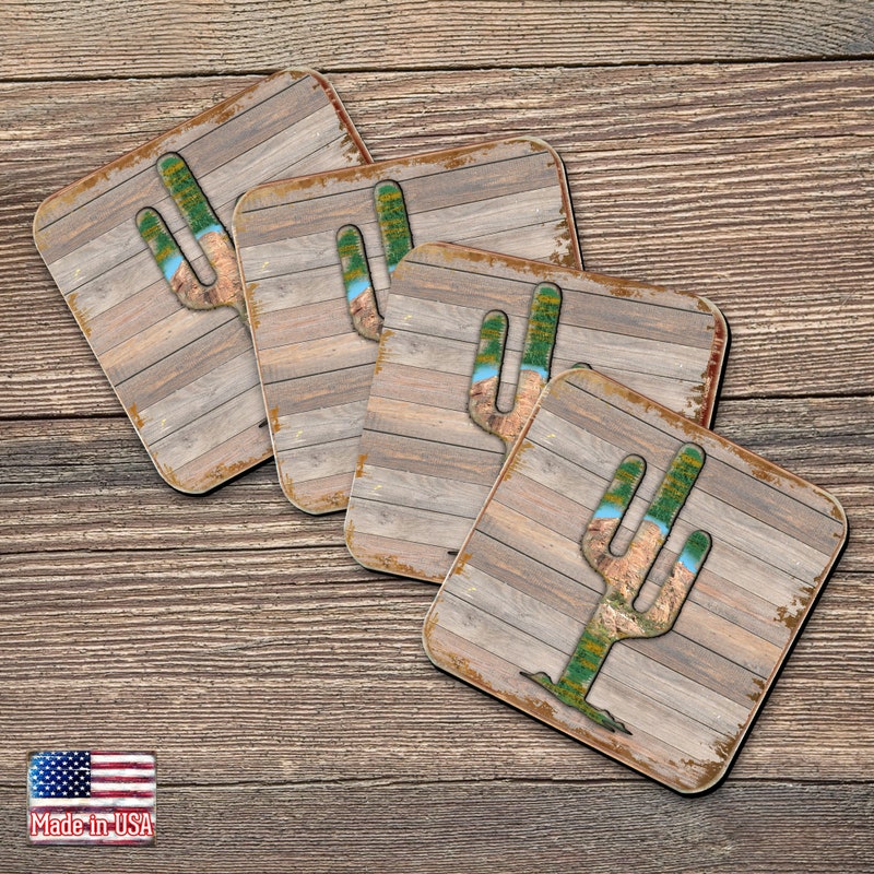 Cactus Coasters - Etsy