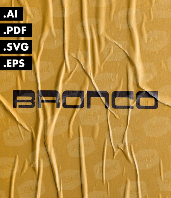 Ford Bronco SVG Vector 80's/90's Bronco SVG Ford - Etsy