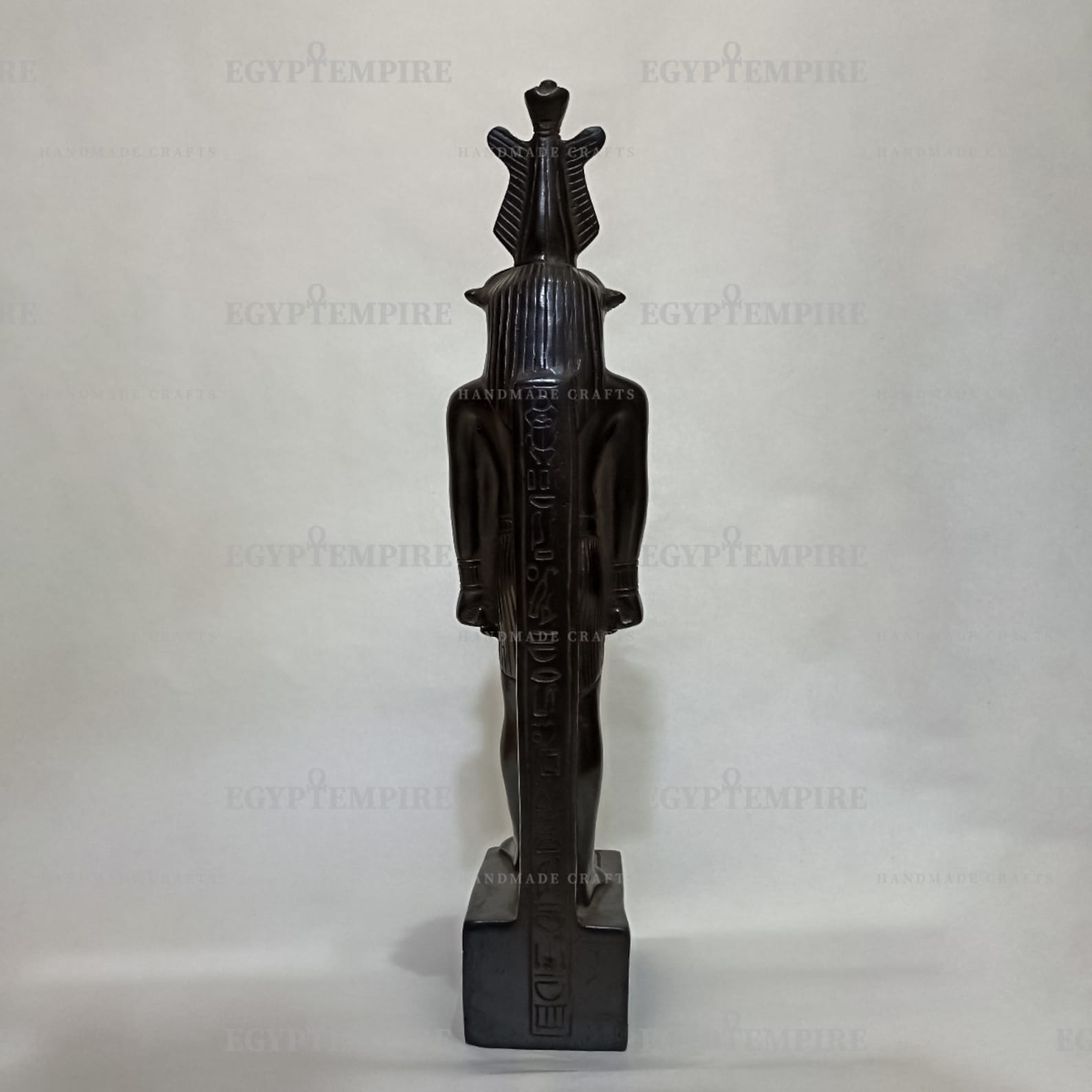 Statue of God Khnum, Ram Headed God of Fertility, 10 Egyptian Black ...